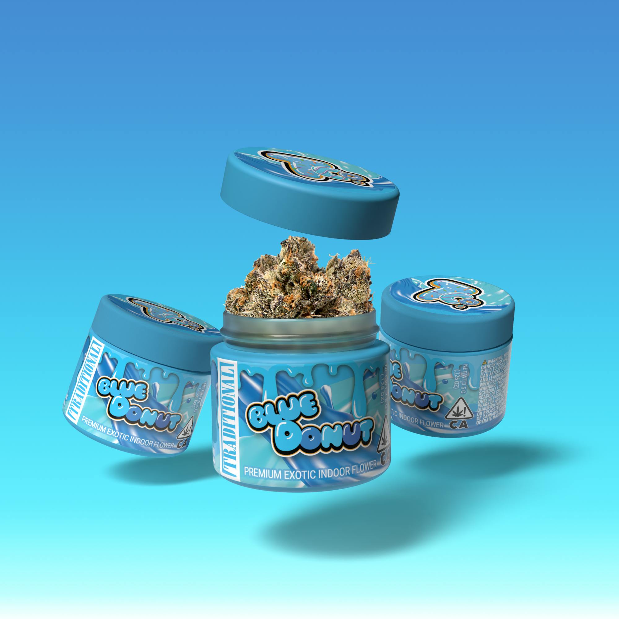 Traditional - Blue Donut 3.5g - Traditional