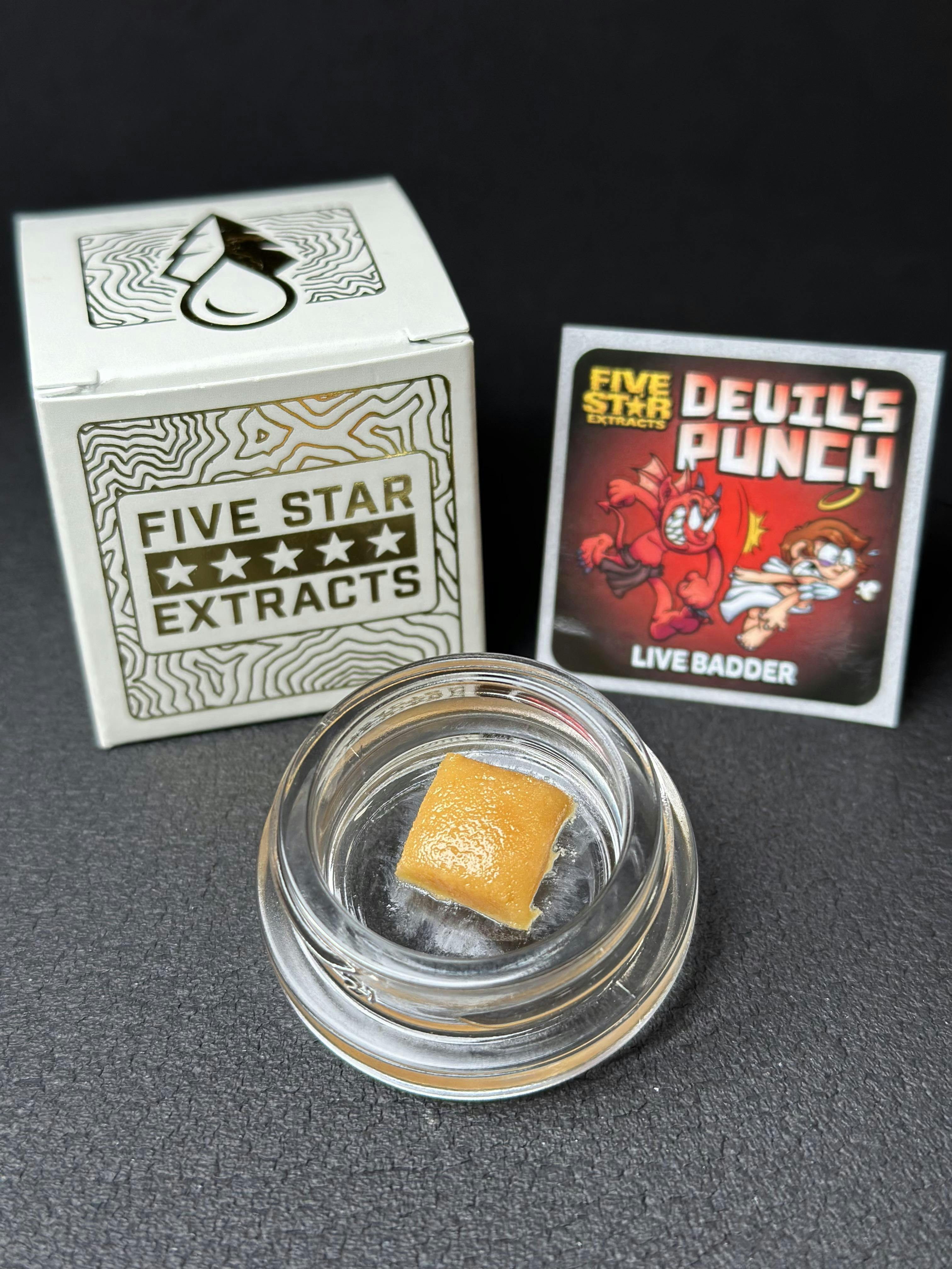 Five Star Extracts: Devil's Punch - 1 Gram Live Badder - True North ...