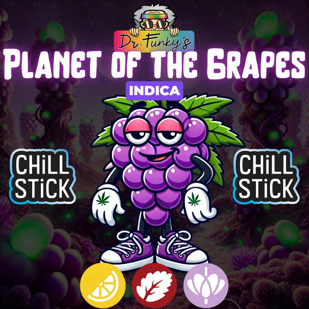 Dr. Funky's Chill Stick Planet of the Grapes 0.6g (Indica) - American ...