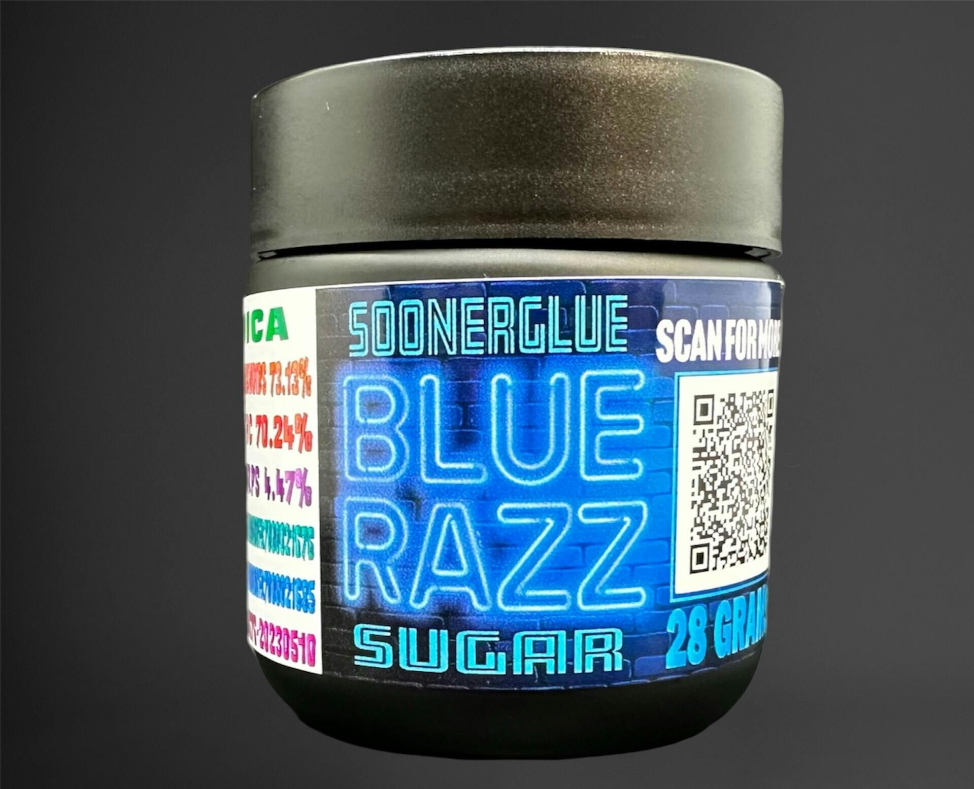 28g Blue Razz Premium Sugar - Sooner Glue