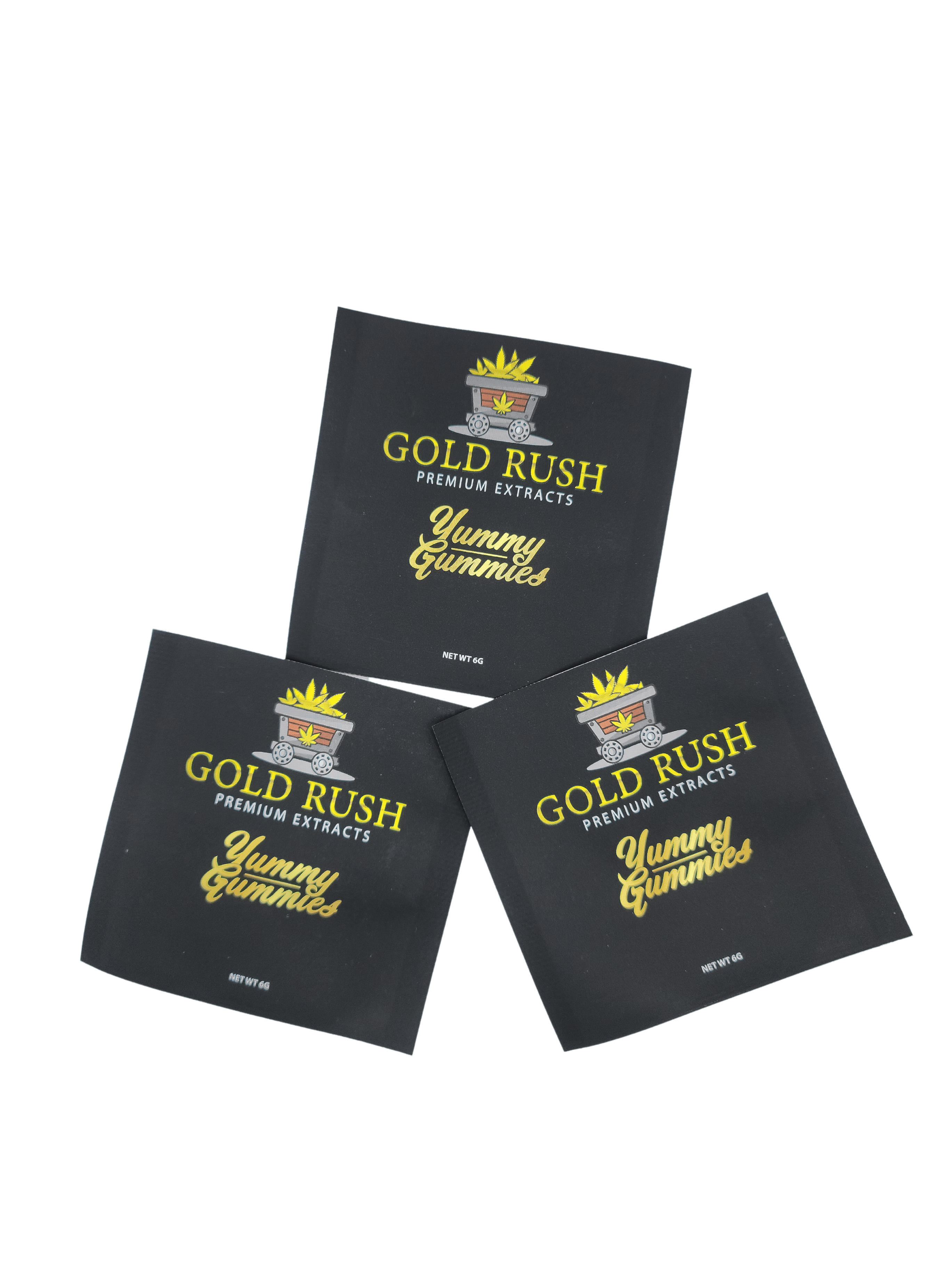 Yummy Gummy - 100mg -single serve - Watermelon - Gold Rush Premium Extracts