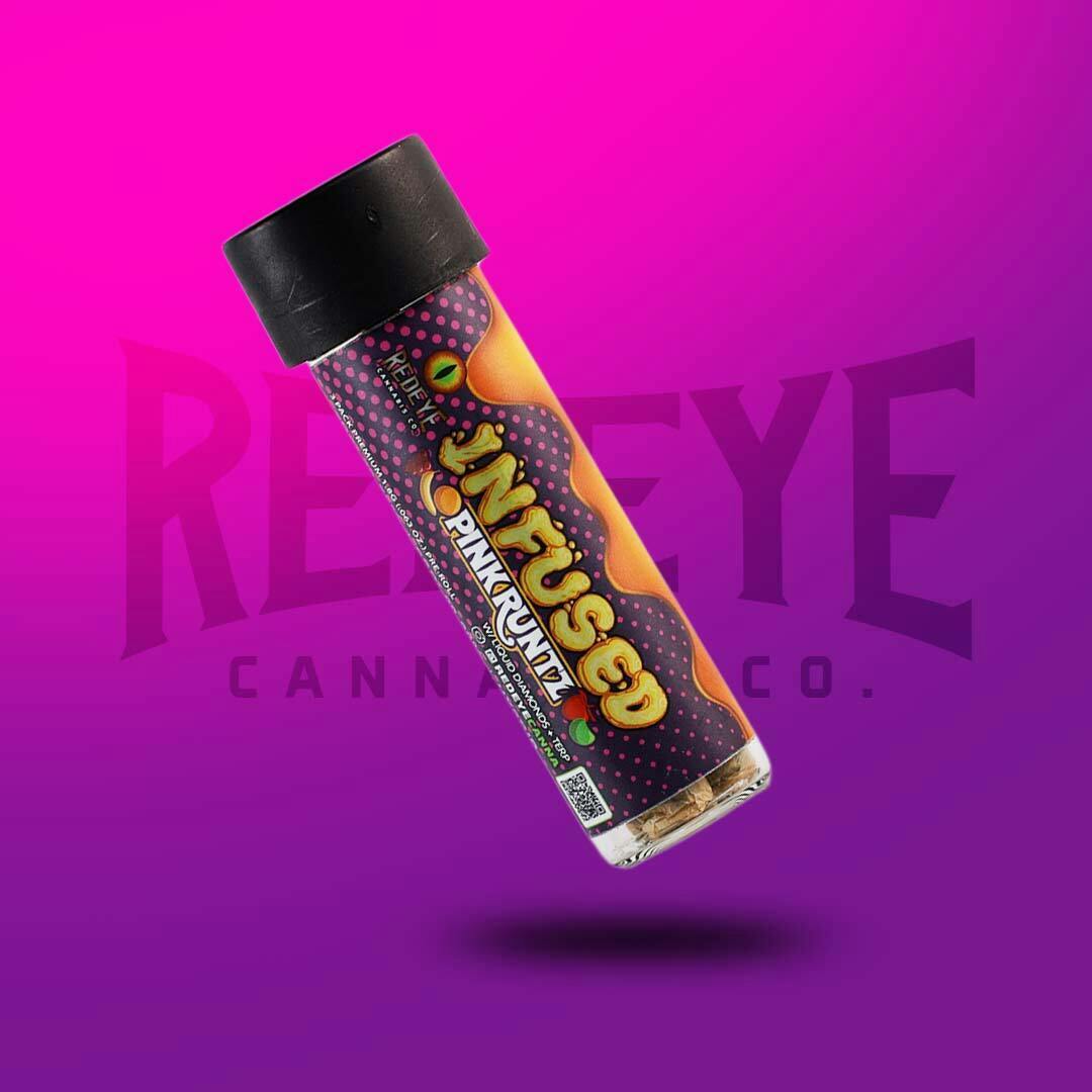 Redeye Cannabis: INFUSED Pink Runtz Pre-roll 3PK 1.8G - Redeye Cannabis
