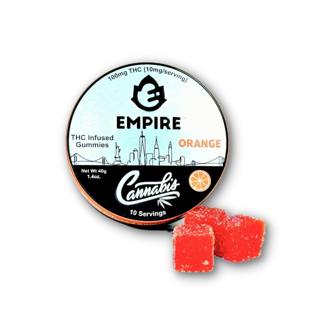 Orange Gummies 10mg THC 10 pack - Empire Hemp Co