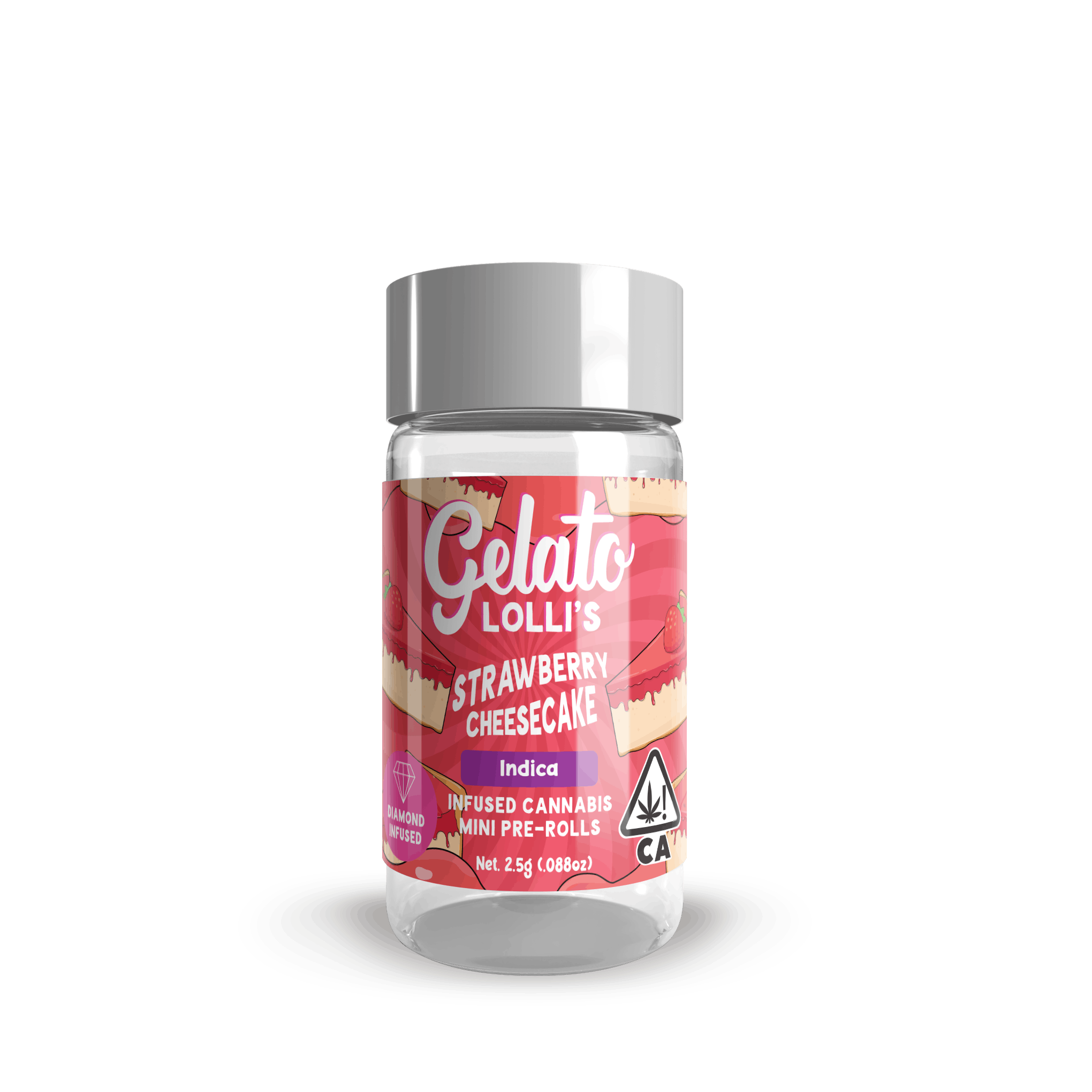 Strawberry Cheesecake .6G Lolli 5-Pack (3g) - Gelato