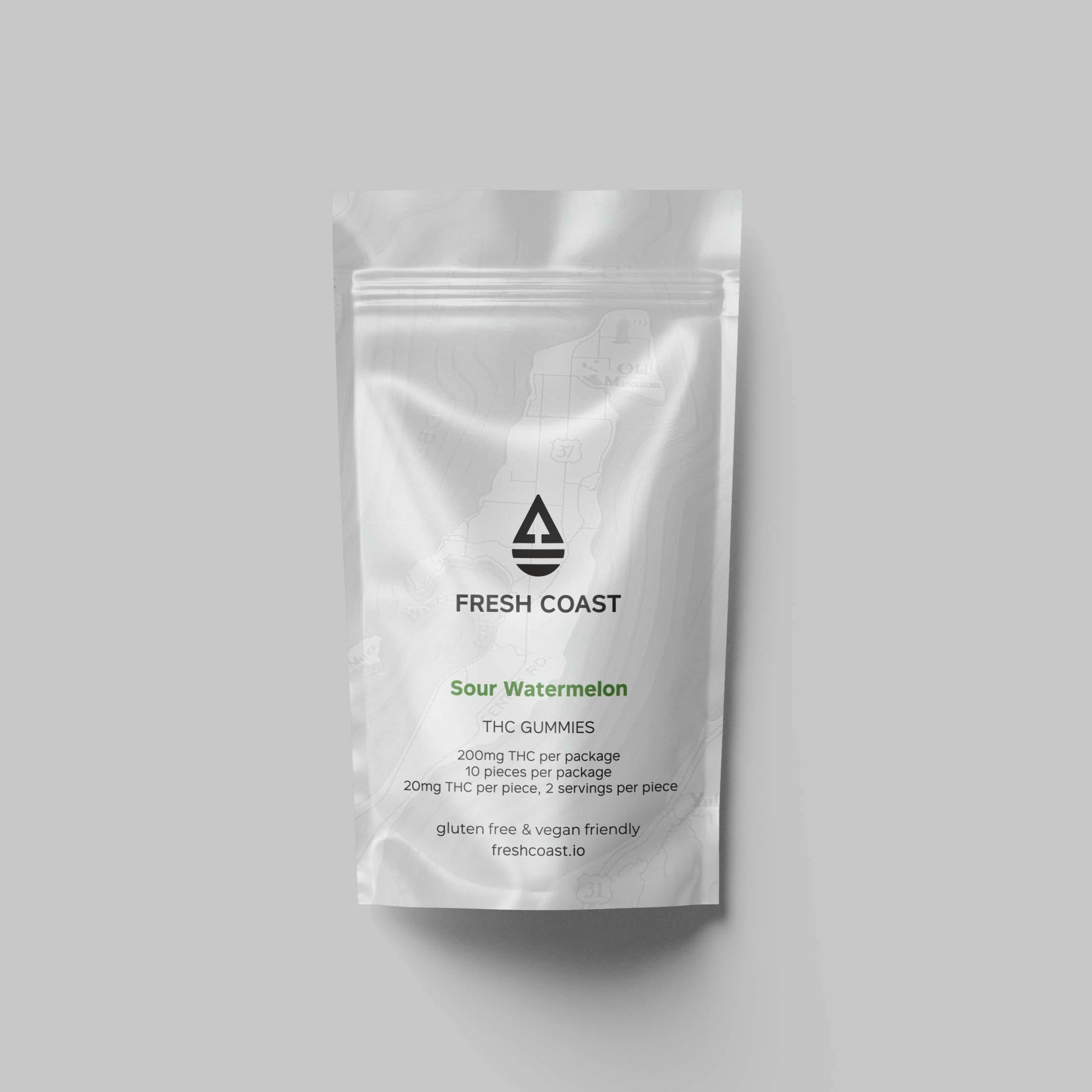 Watermelon | Sour THC Gummies 200g - Fresh Coast