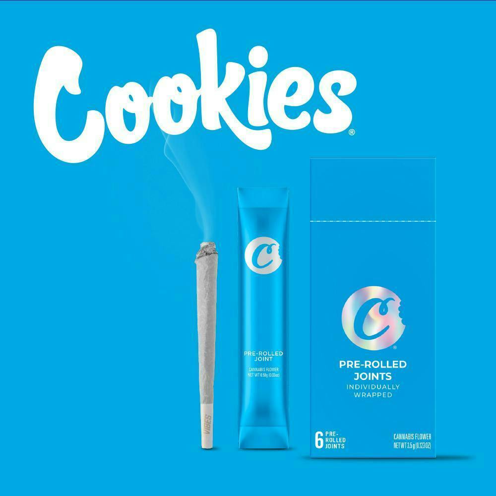 Cookies - 6 Pack Pre Rolls - BernieHana Butter - Cookies