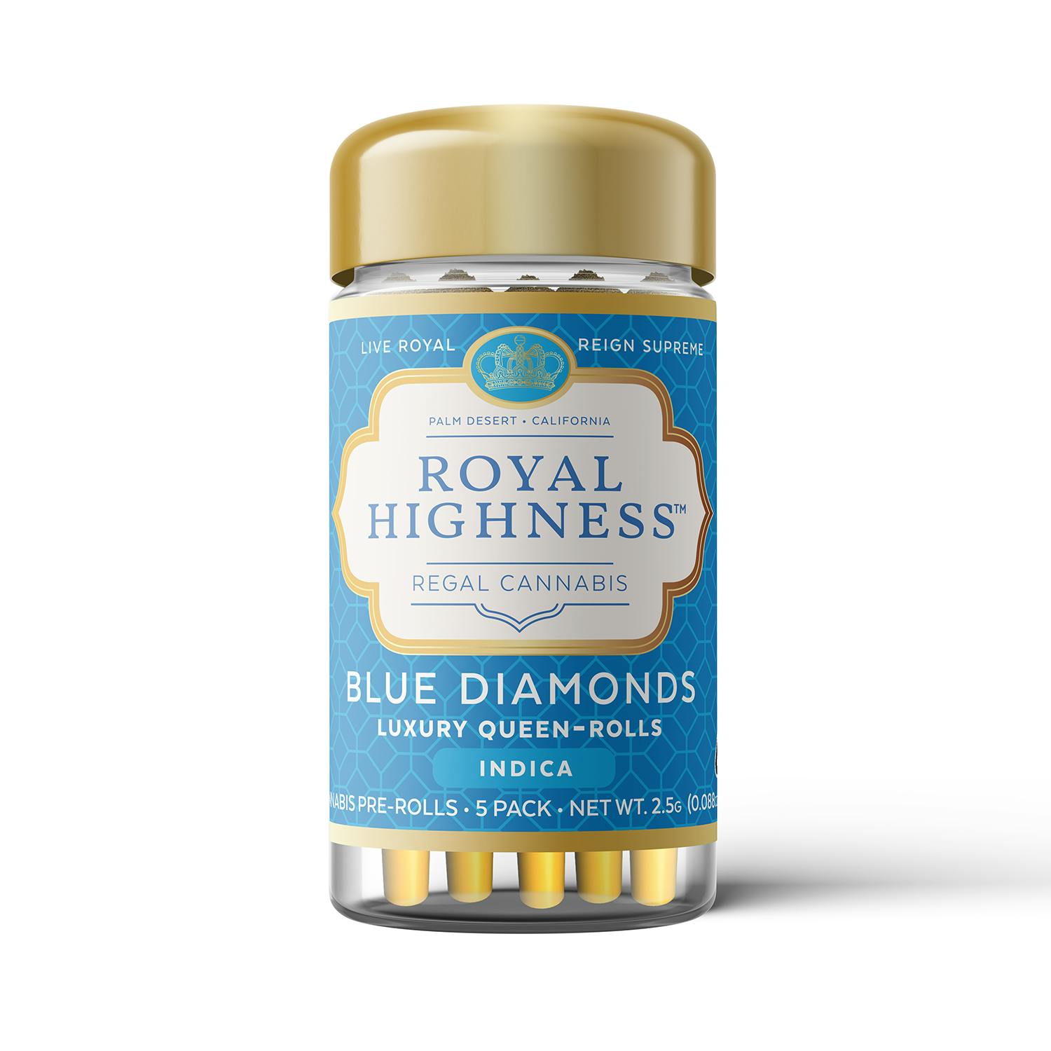Royal Highness Queenrolls Blue Diamonds | Weedmaps