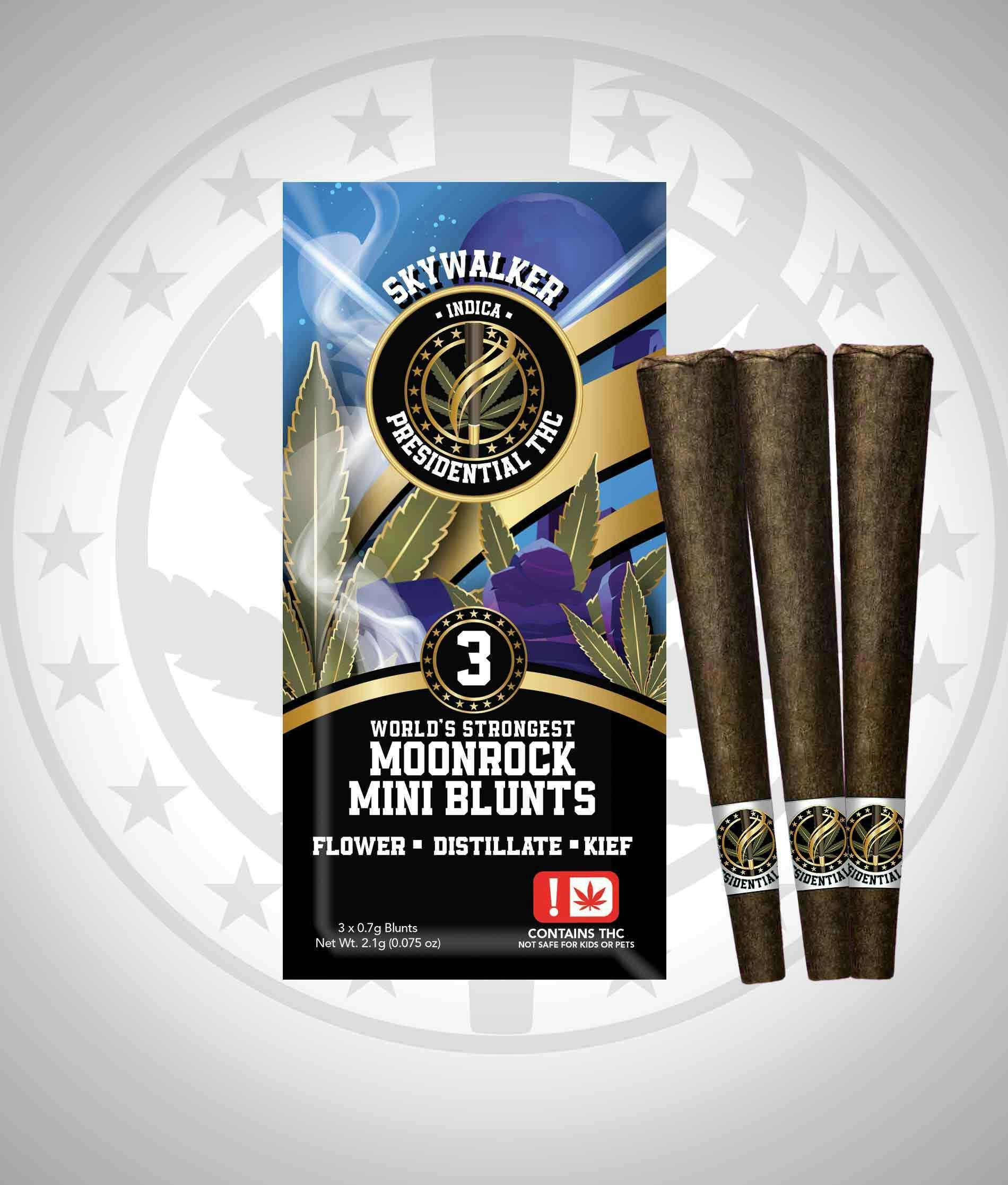 Presidential THC Pee-Wee Moon Rock Mini Blunts - Skywalker (2.1g ...