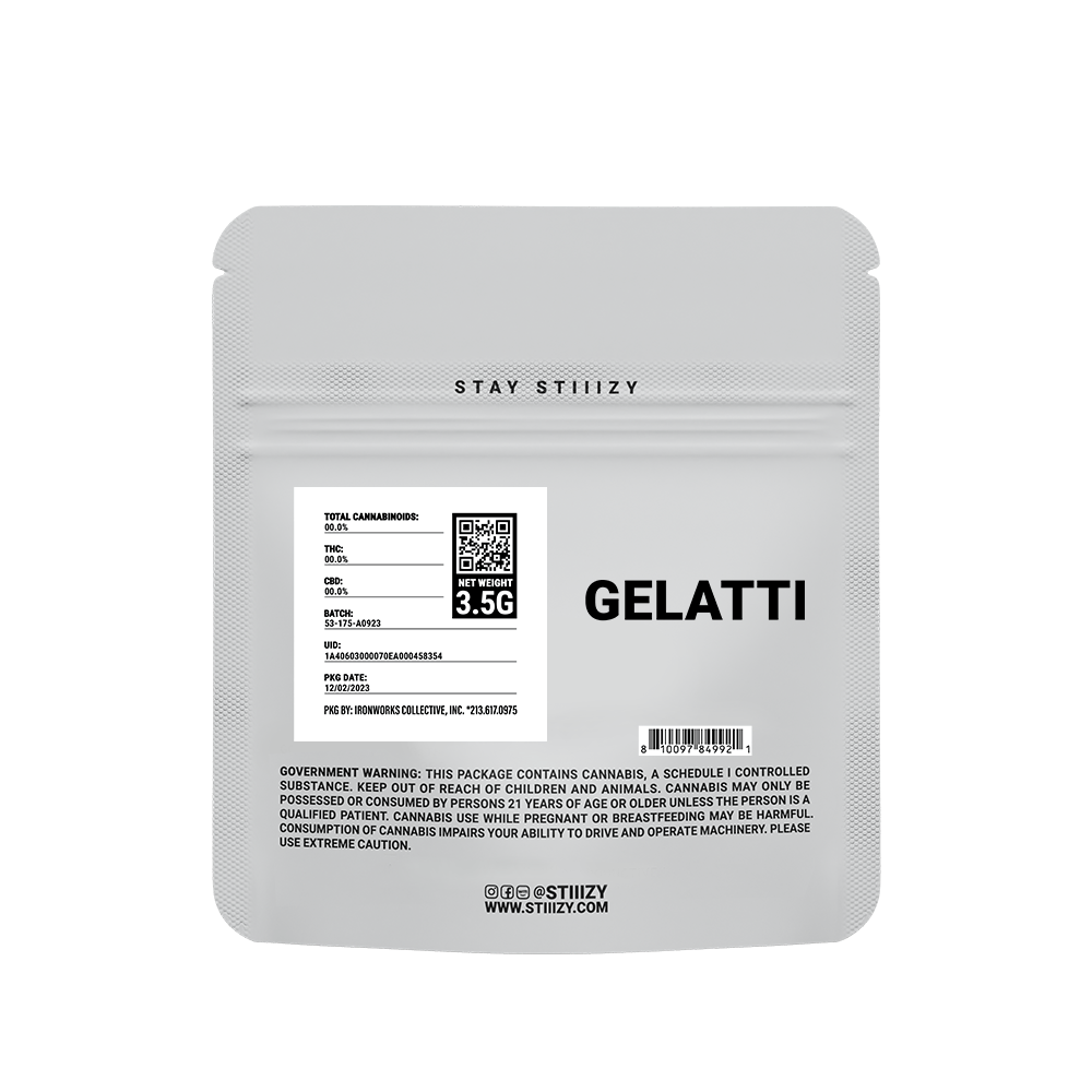 - GELATTI - 3.5G White Label Mylar - STIIIZY - GELATTI - 3.5G White Label Mylar - STIIIZY