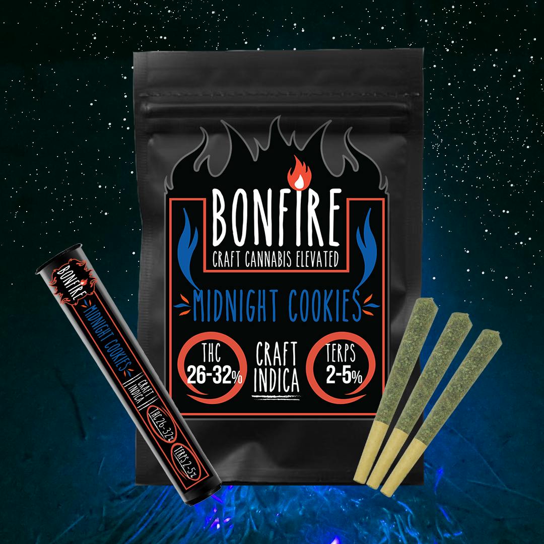Bonfire Midnight Cookies - 3.5g Flower - Ontario - GreenSeal Cannabis Co