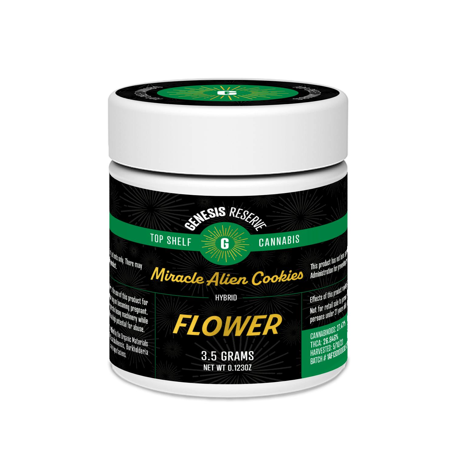 Miracle Alien Cookies - Genesis Reserve - Flower - Genesis Farms