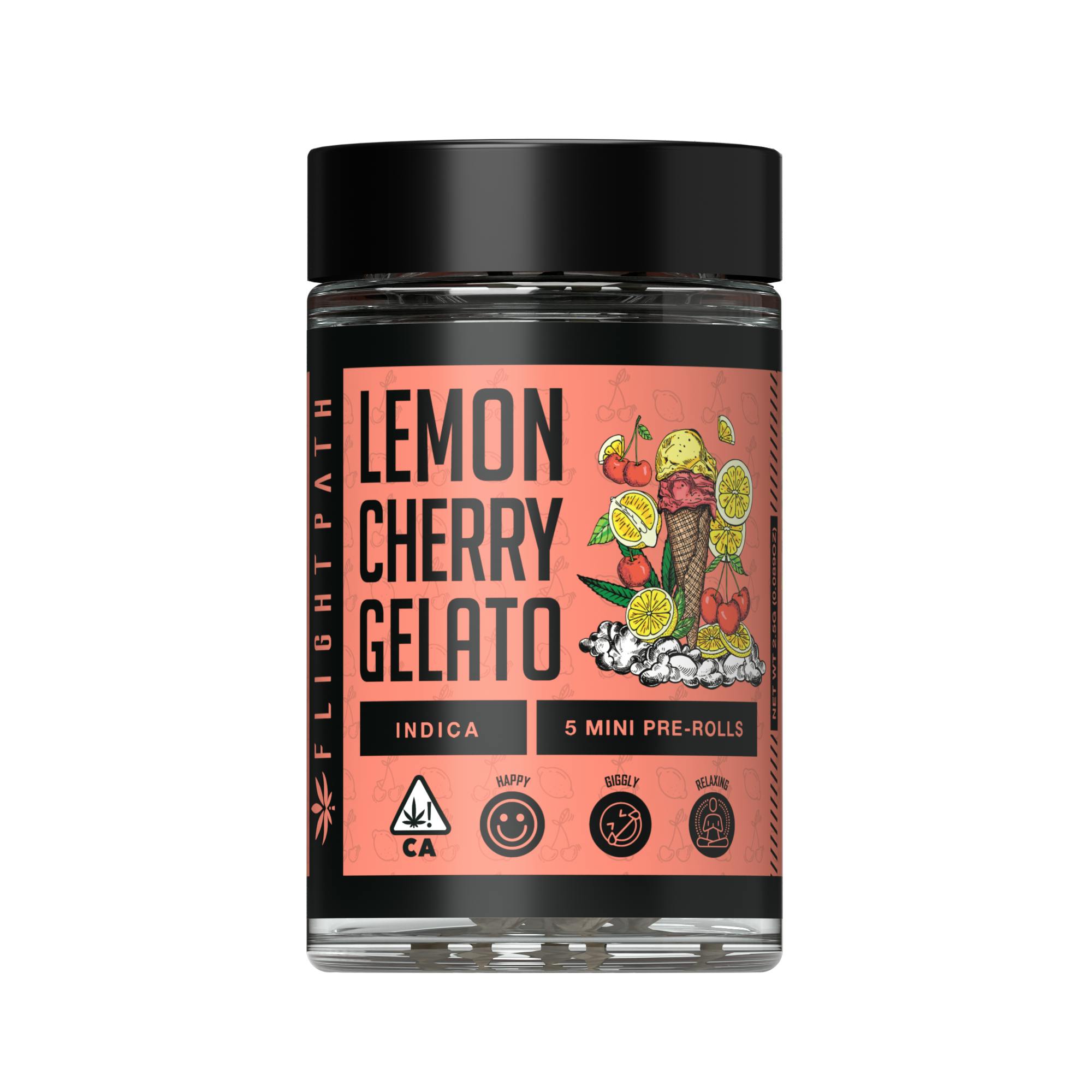 Lemon Cherry Gelato | 2.5g 5pk Mini Pre-Rolls - Flight Path