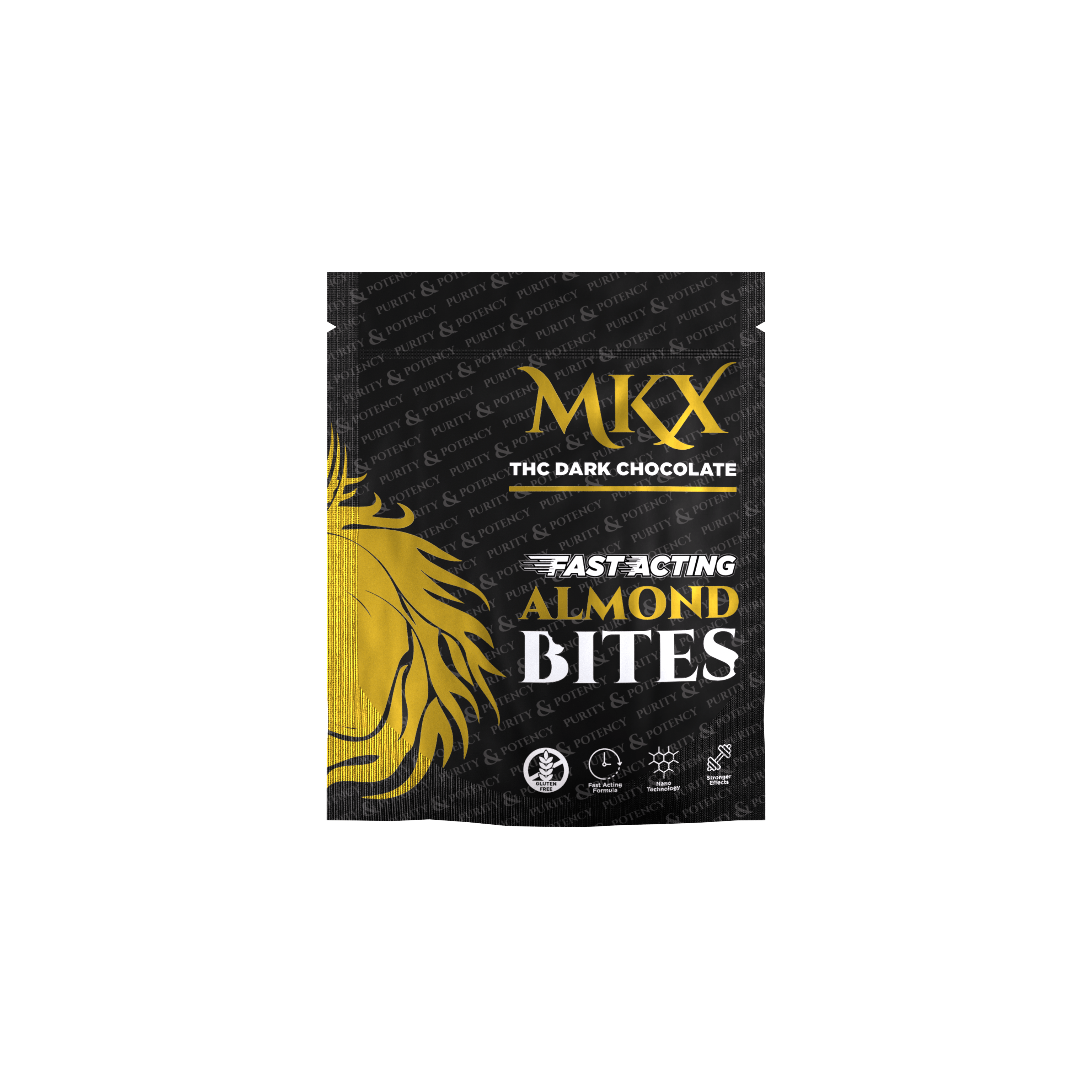 Fast Acting Dark Chocolate Bites (Almond) 100mg - MKX Oil Co