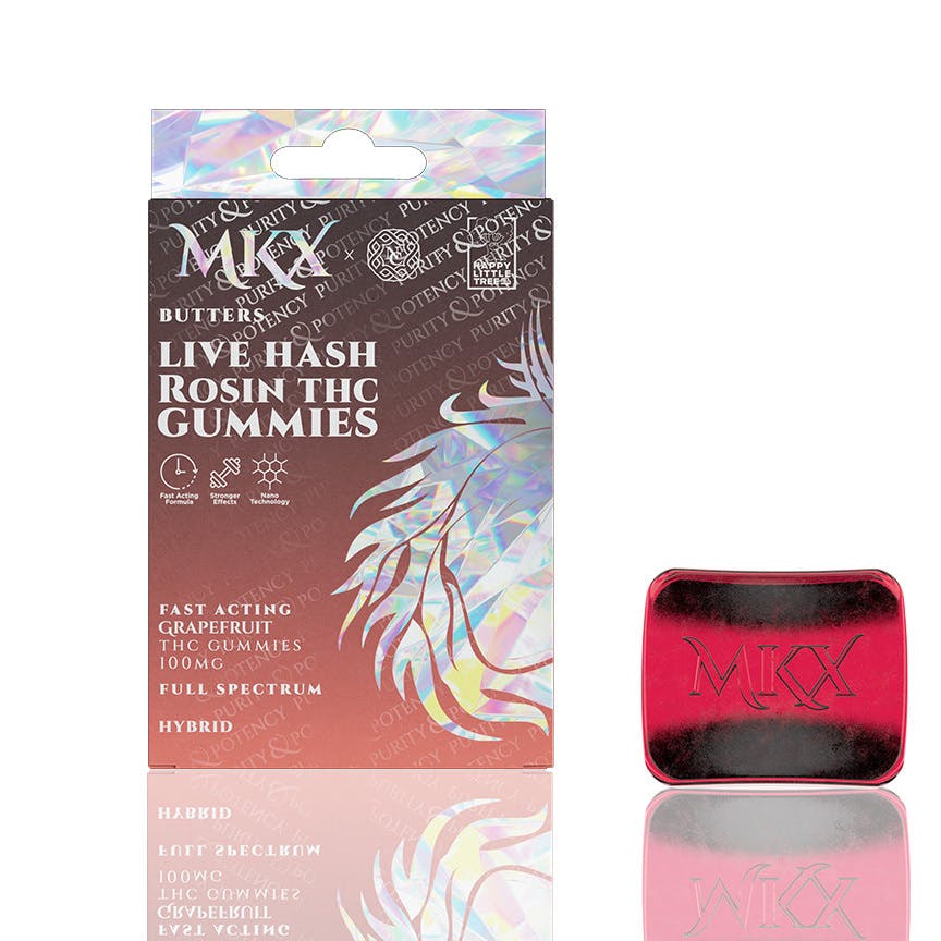 MKX Live Hash Rosin Gummies (100mg): Butters - MKX Oil Co