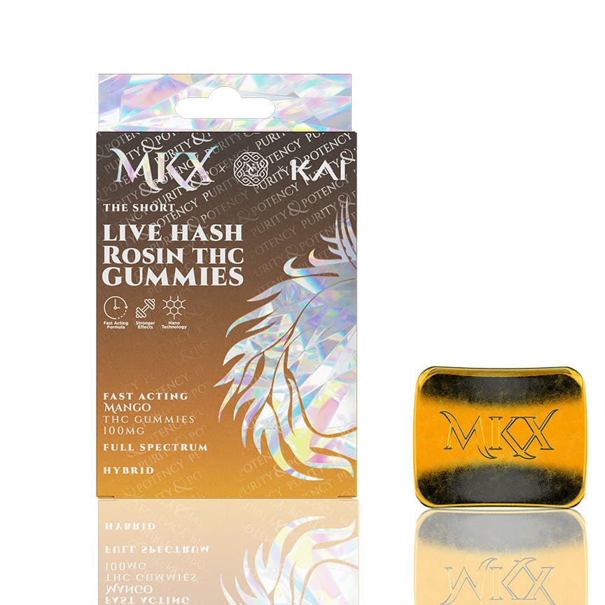 MKX Live Hash Rosin Gummies (100mg)- The Short - MKX Oil Co