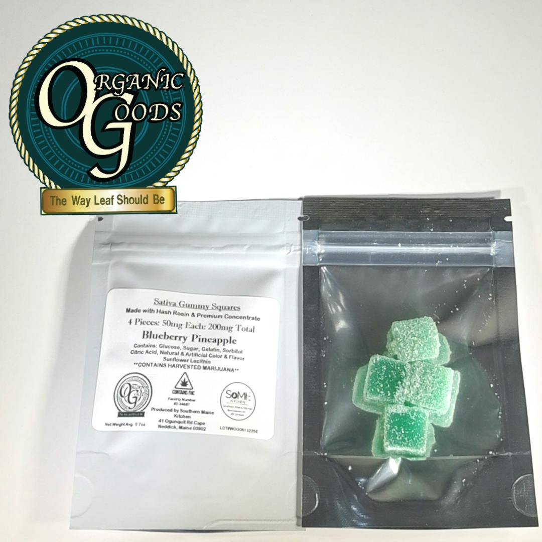 OG Gummies w/Hash Rosin & Concentrates Sativa Blueberry Pineapple 200 ...