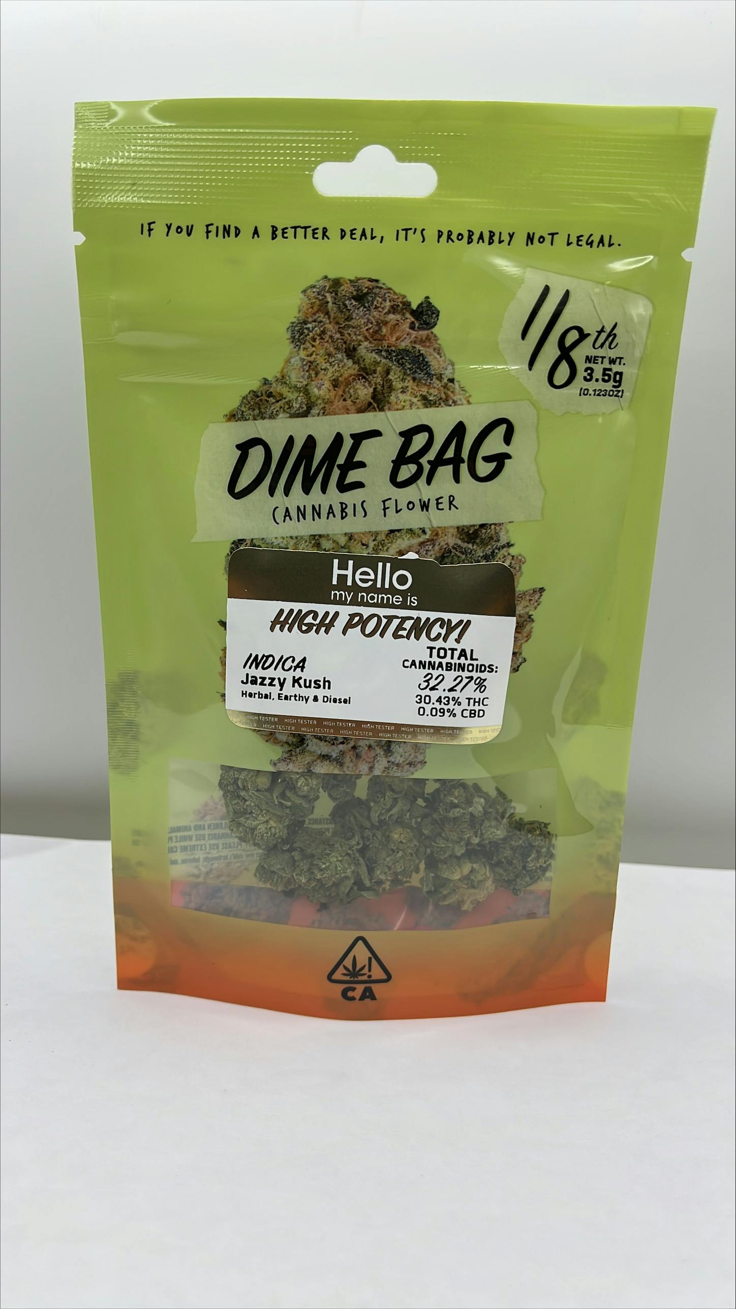 Dime Bag | Jazzy Kush Indica (3.5g) - Dime Bag