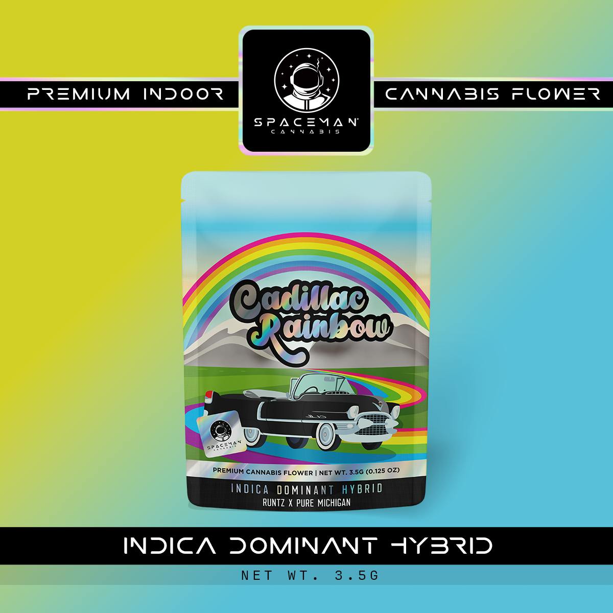 Spaceman - 3.5g Flower - Cadillac Rainbow - Spaceman Cannabis