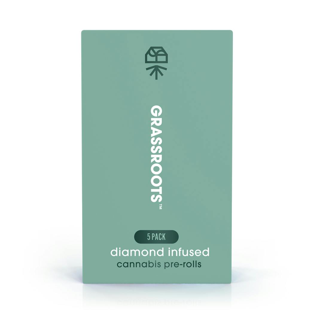 Novarine - Diamond Infused Pre-Rolls 5pk [2g] - Grassroots