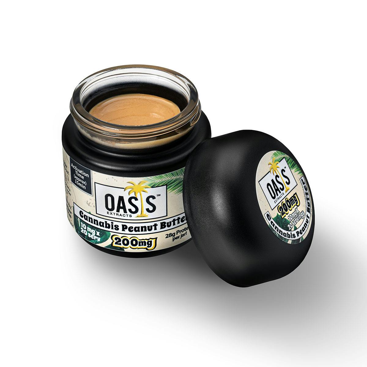 Oasis 200mg Cannabis Peanut Butter - Monster Xtracts
