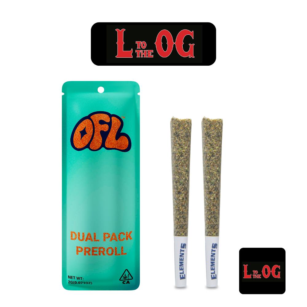 L to the OG Pre Roll 2g - Dual Pack Series - Oakfruitland (OFL)