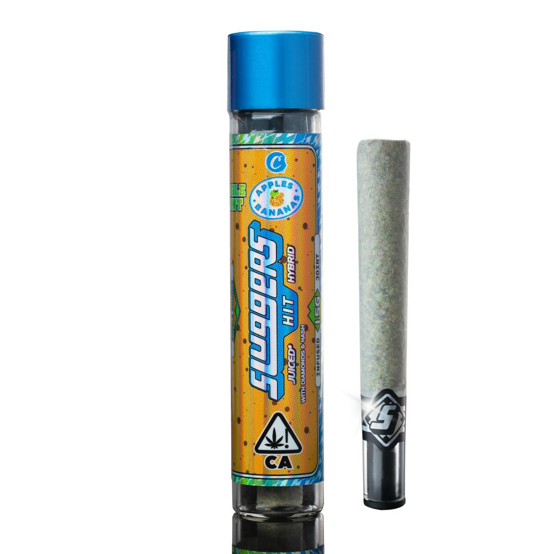 Sluggers x Cookies | Apples and Bananas | 1.5g Infused Joint - Sluggers Hit Sluggers x Cookies | Apples and Bananas | 1.5g Infused Joint - Sluggers Hit