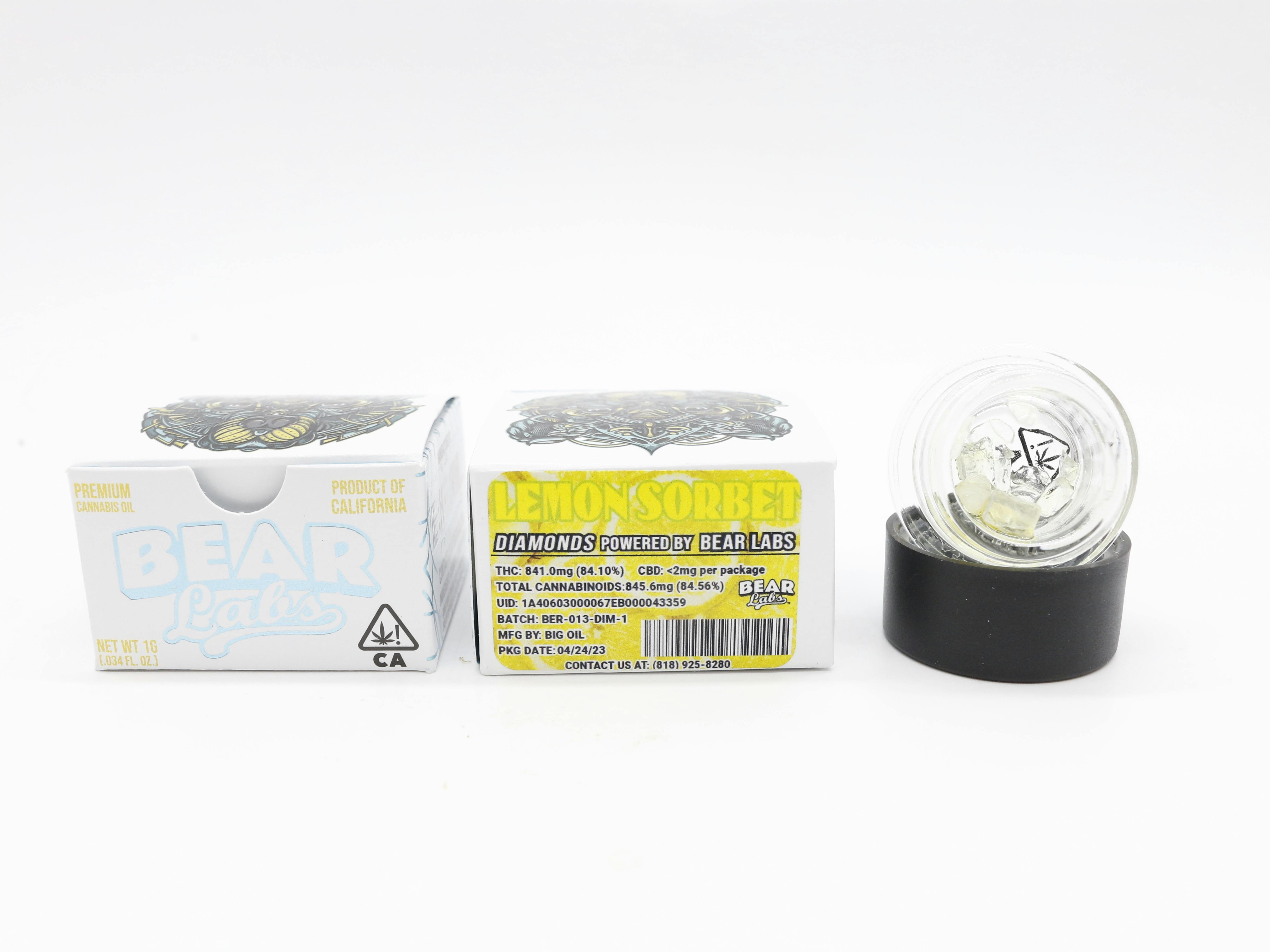 Lemon Sorbet Diamonds - 1g - Bear Labs