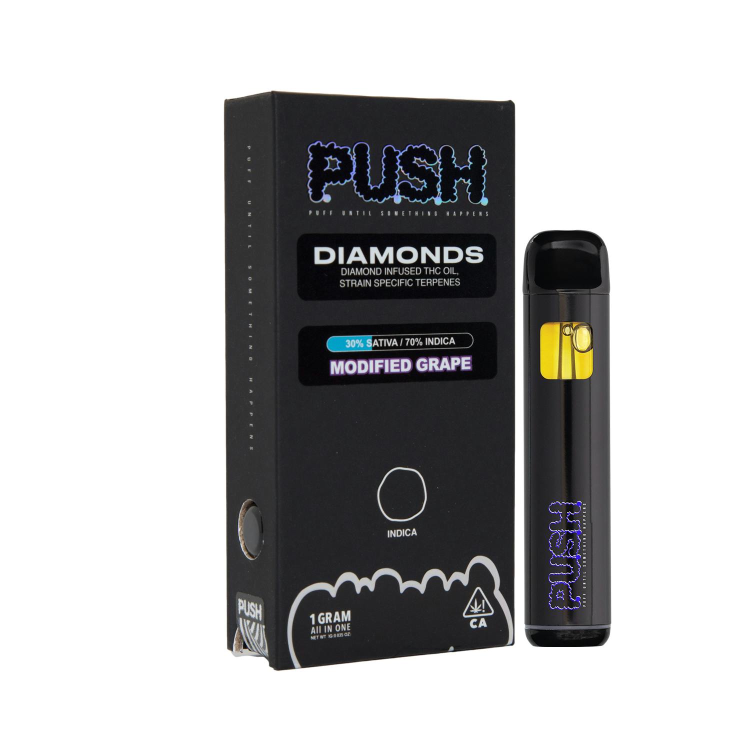 Modified Grape 1g Diamonds All In One - PUSH