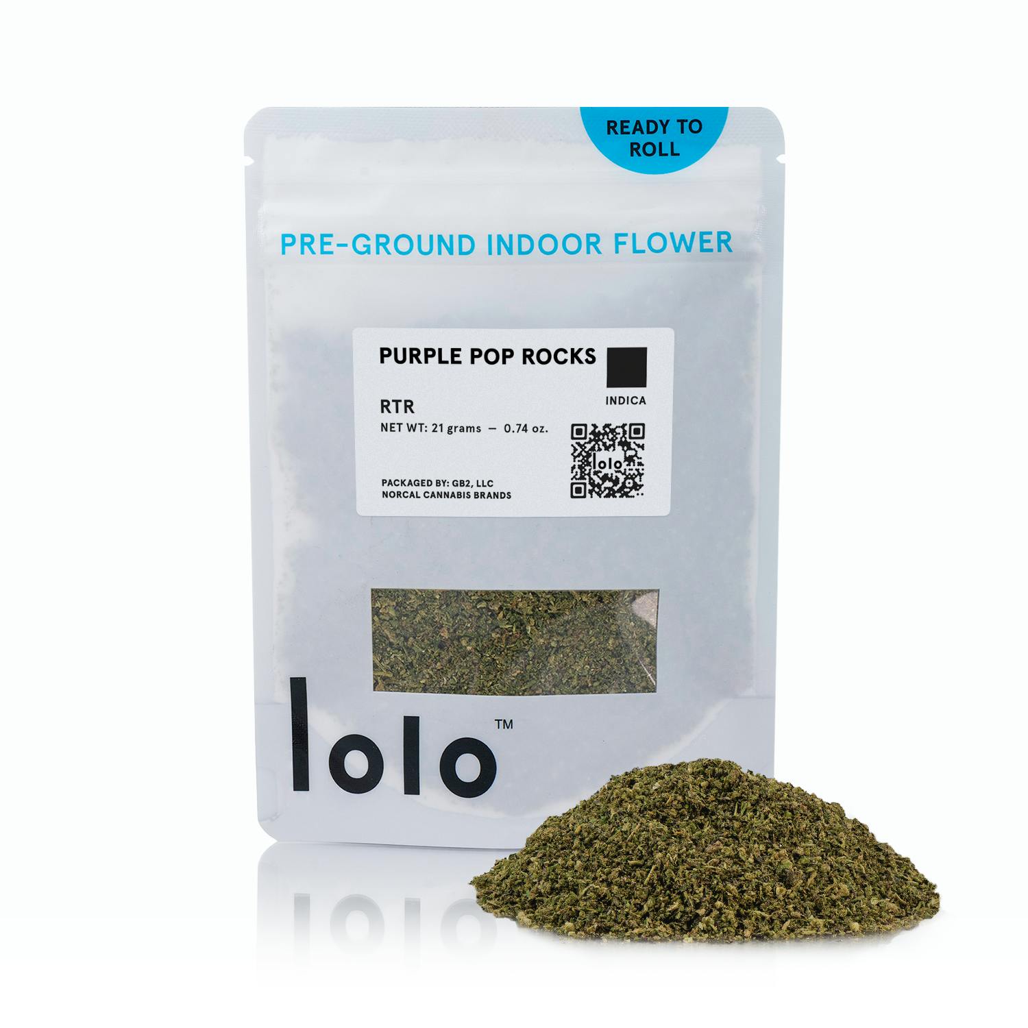 Purple Pop Rocks | Indoor Ready To Roll | 21g - lolo