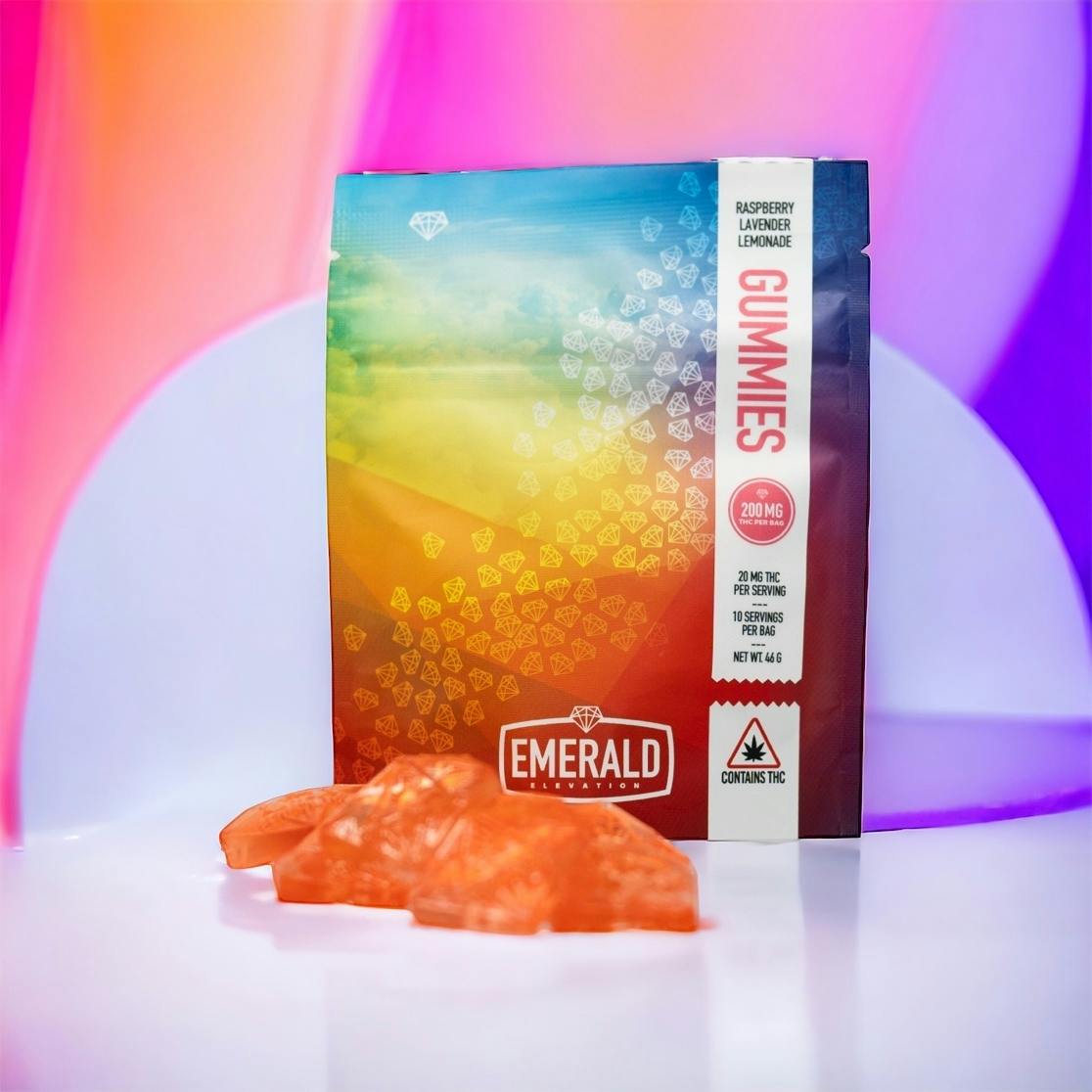 Raspberry Lavender Lemonade Gummies - Emerald Elevation Cannabis Co