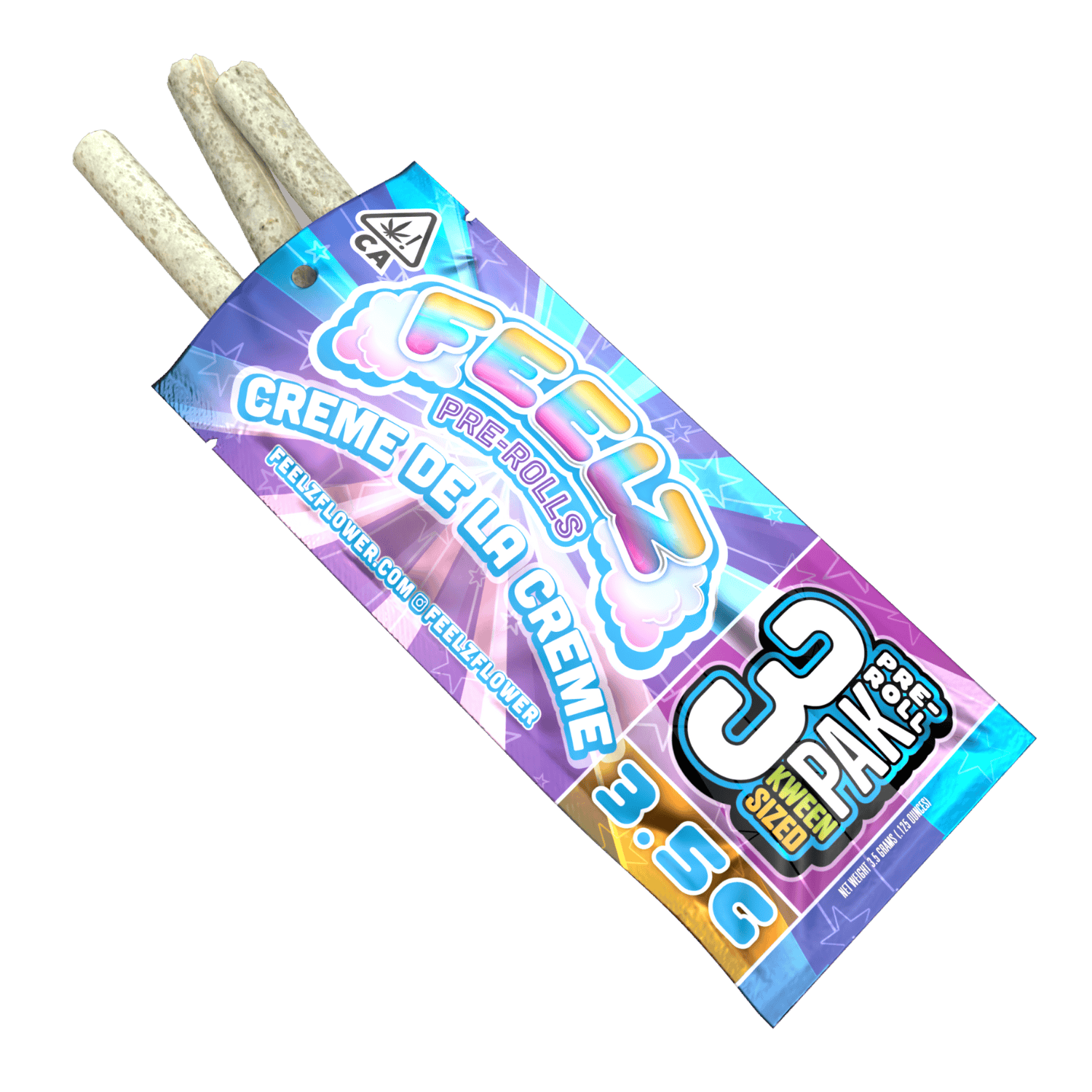 Creme De La Creme | Feelz Flower 3 Packs | 3.5G - Bango Distribution