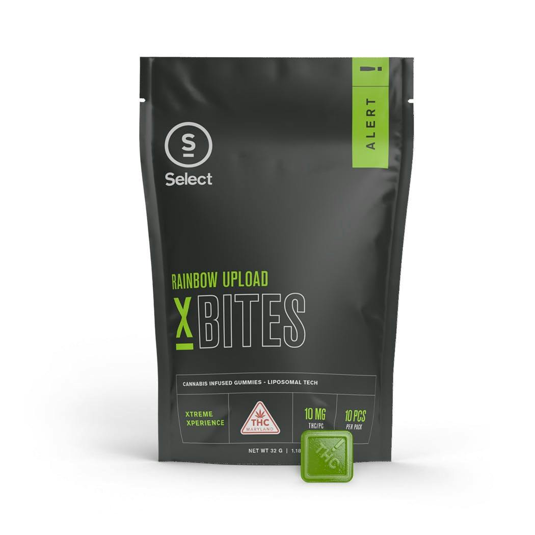 Rainbow Upload X Bites 10pk (100mg) | MD - Select