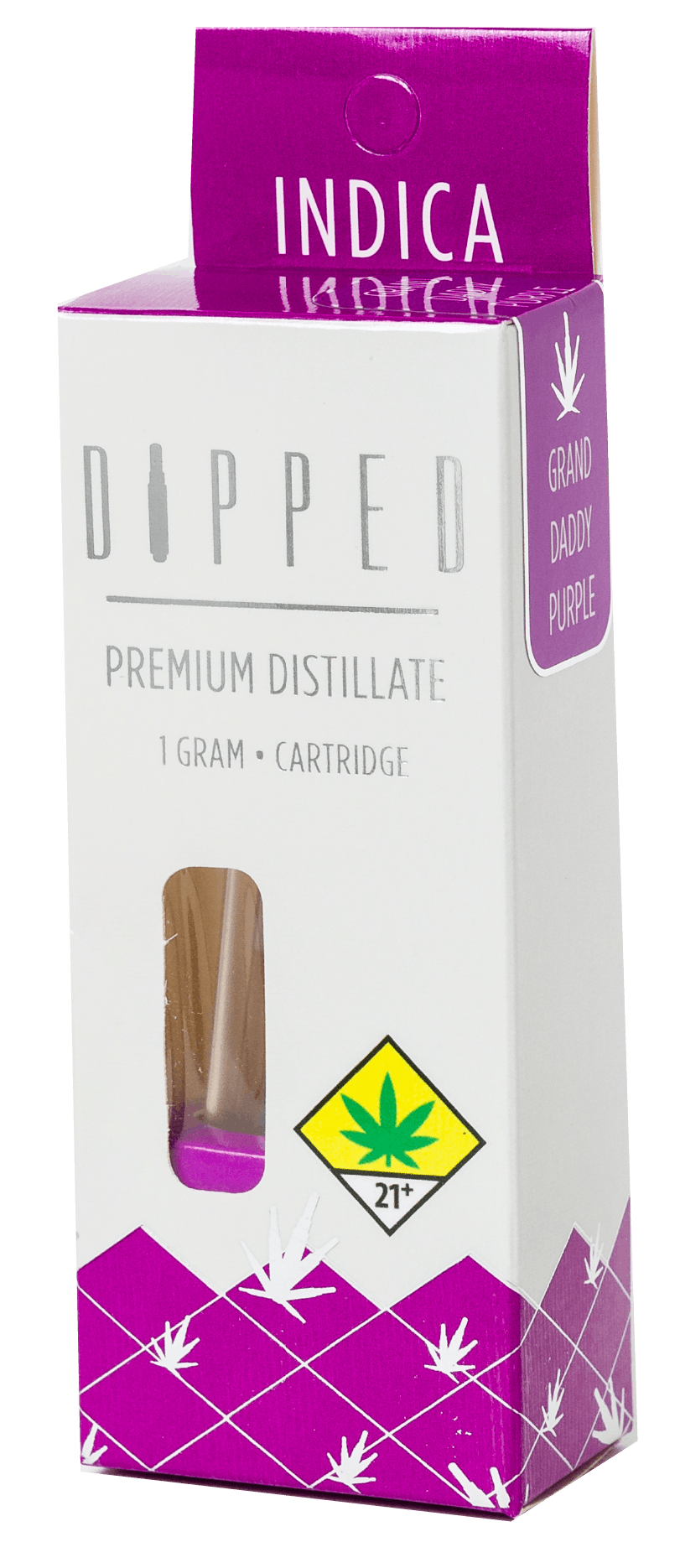 DIPPED Distillate Cartridge- Grand Daddy Purple - Swifts Edibles