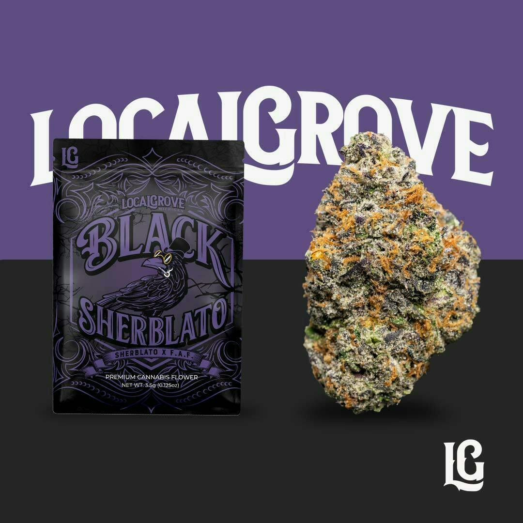 Local Grove Prepackaged Flower | Black Sherblato | 3.5G - Localgrove