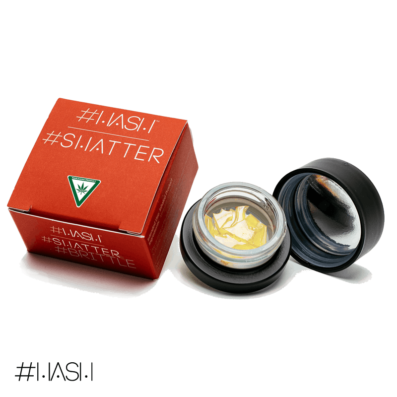 HASH SHATTER BRITTLE 1G INDICA DOMINANT (MED) - #HASH