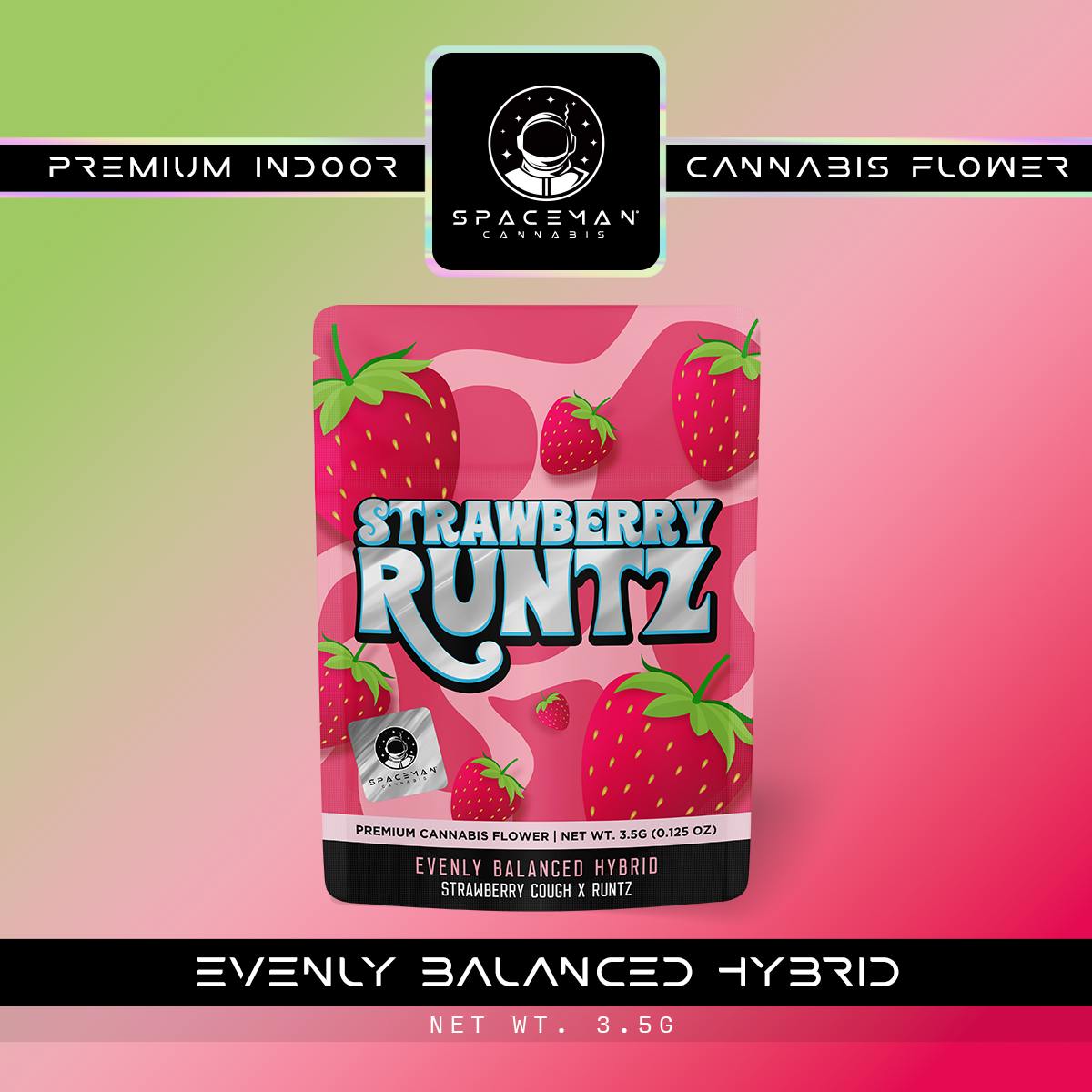 Spaceman - 3.5g Flower - Strawberry Runtz - Spaceman Cannabis