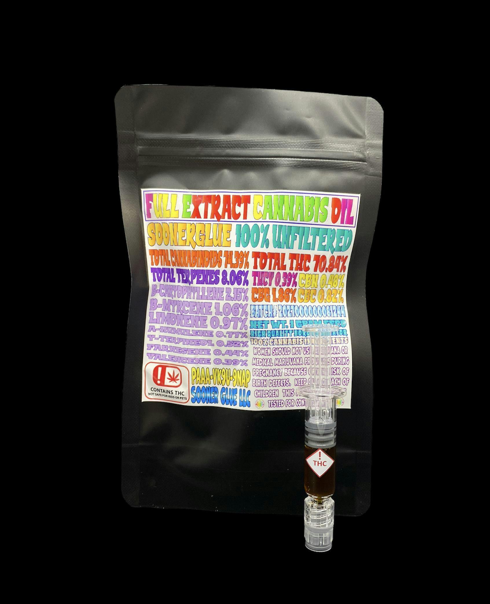 Full Extract Cannabis Oil Syringe - Sooner Glue