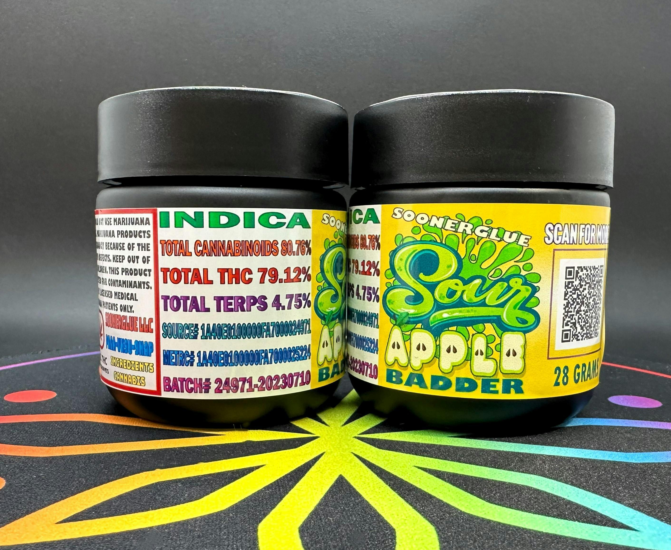 28g Sour Apple Badder - Sooner Glue