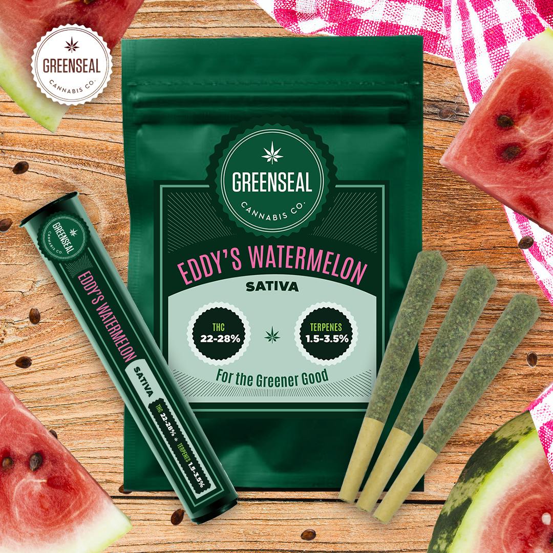 Eddy's Watermelon - 3x0.5g Pre-Rolls - Ontario - GreenSeal Cannabis Co