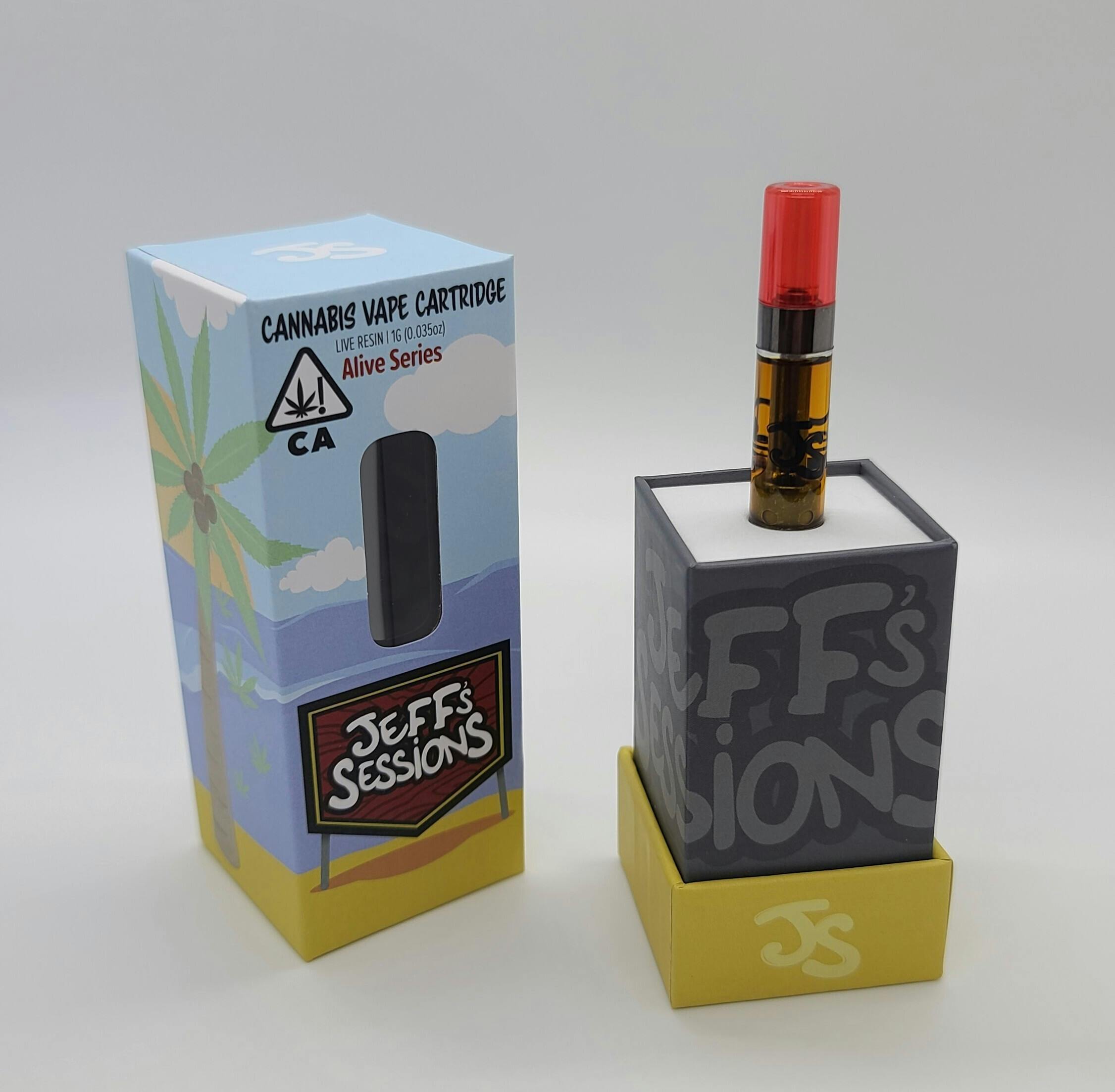 Jeff's Sessions Strawnana 1g Live Resin Vape - Jeff's Sessions