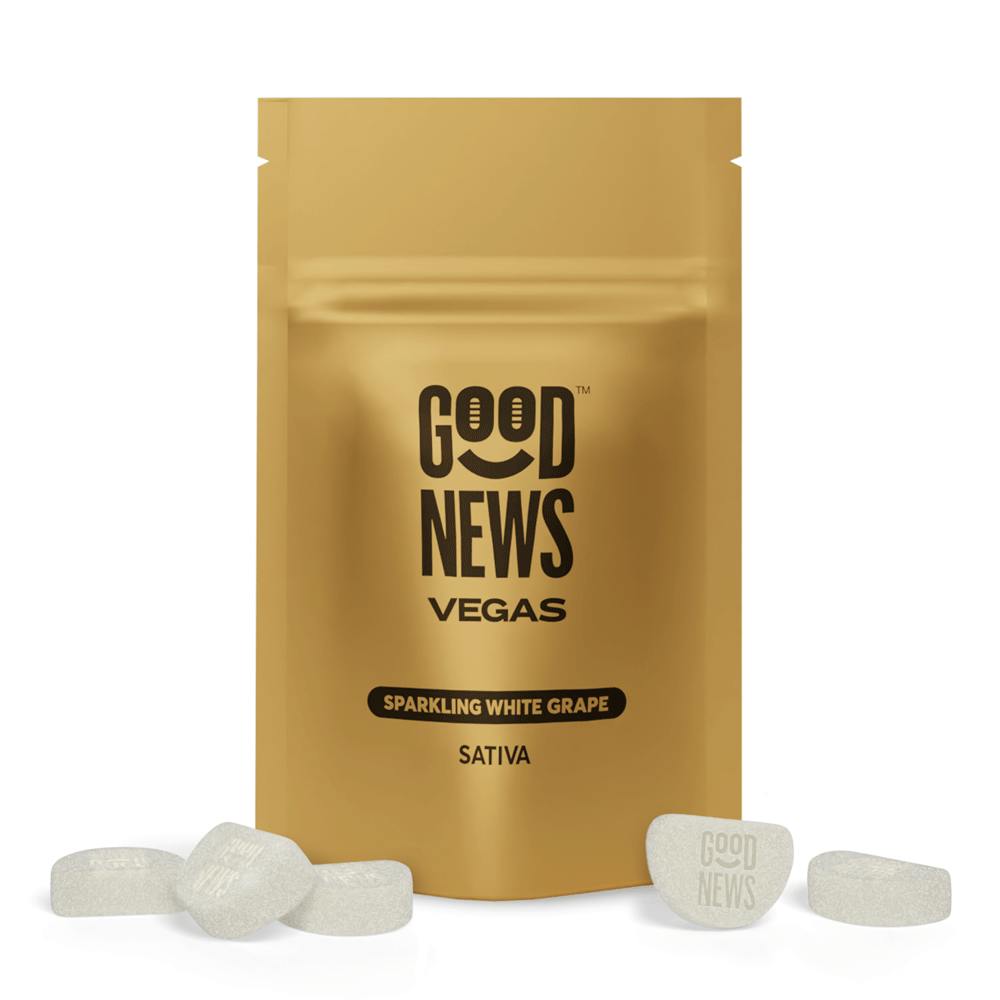 Good News Sparkling White Grape Gummies With Caffeine 110mg (10ct ...