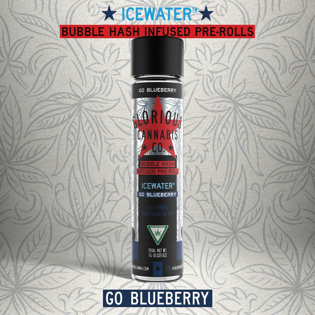 Go Blueberry 1G | ICEWATER Infused Bubble Hash | Glorious Cannabis Co ...