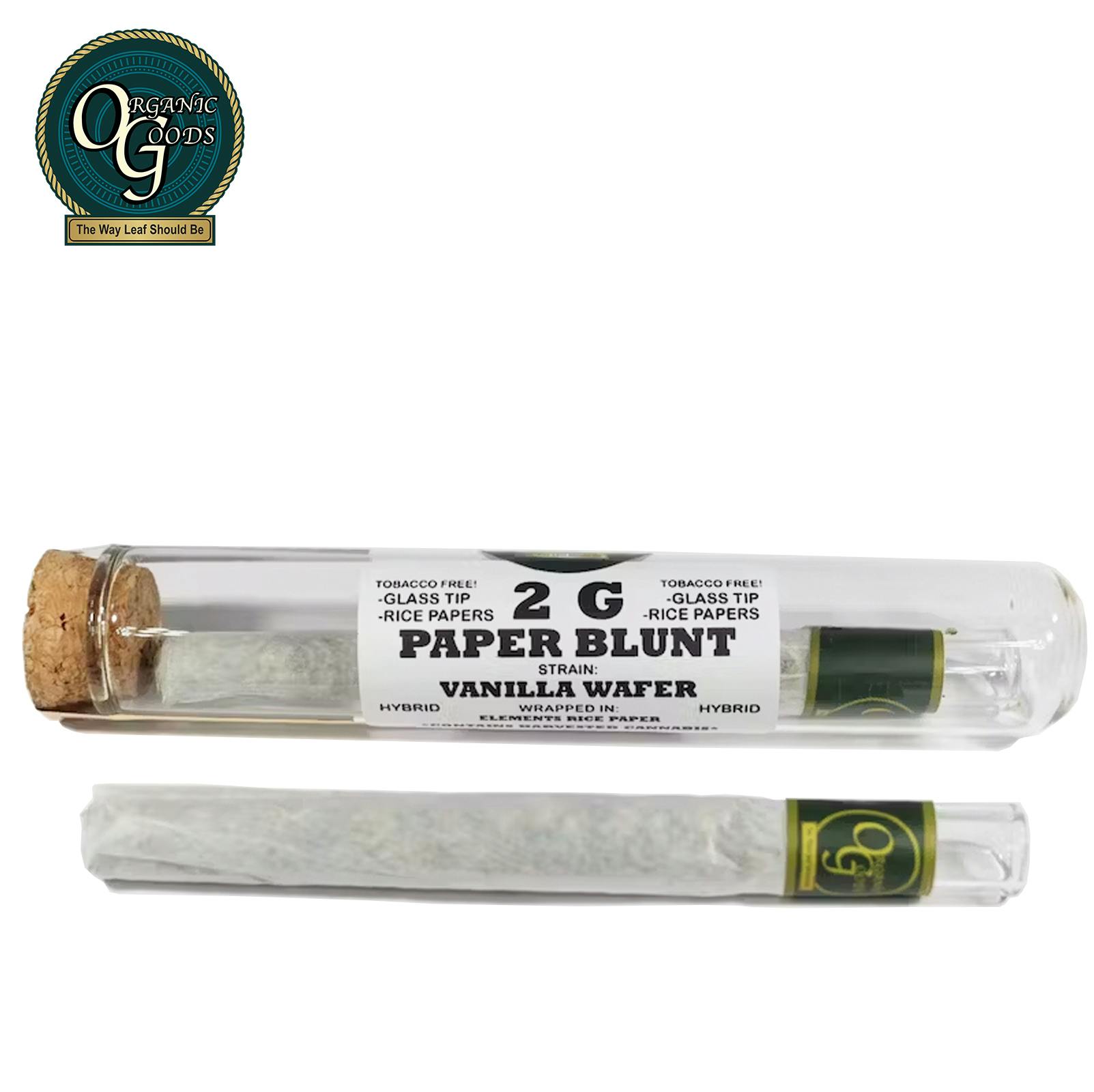 Organic Goods Paper Blunt Vanilla Wafer 2 G - Organic Goods