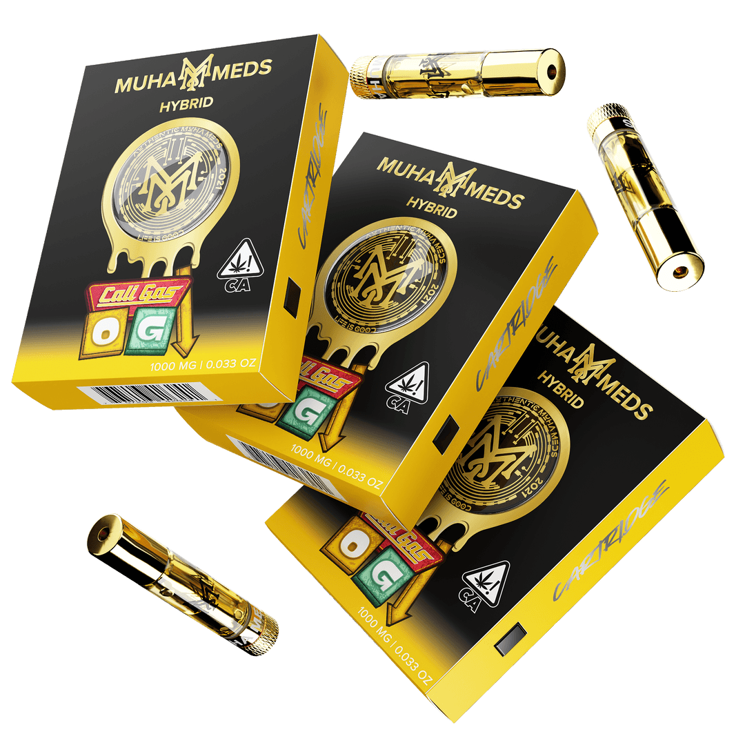 Cali Gas OG (H) - Distillate Cart - 1g - Muha Meds