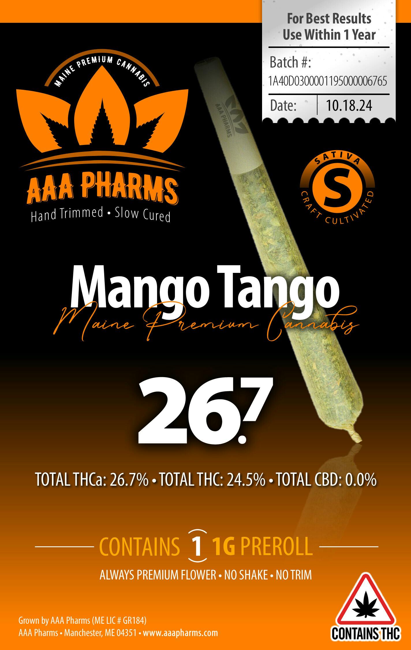 Mango Tango - Pre Roll - AAA Pharms