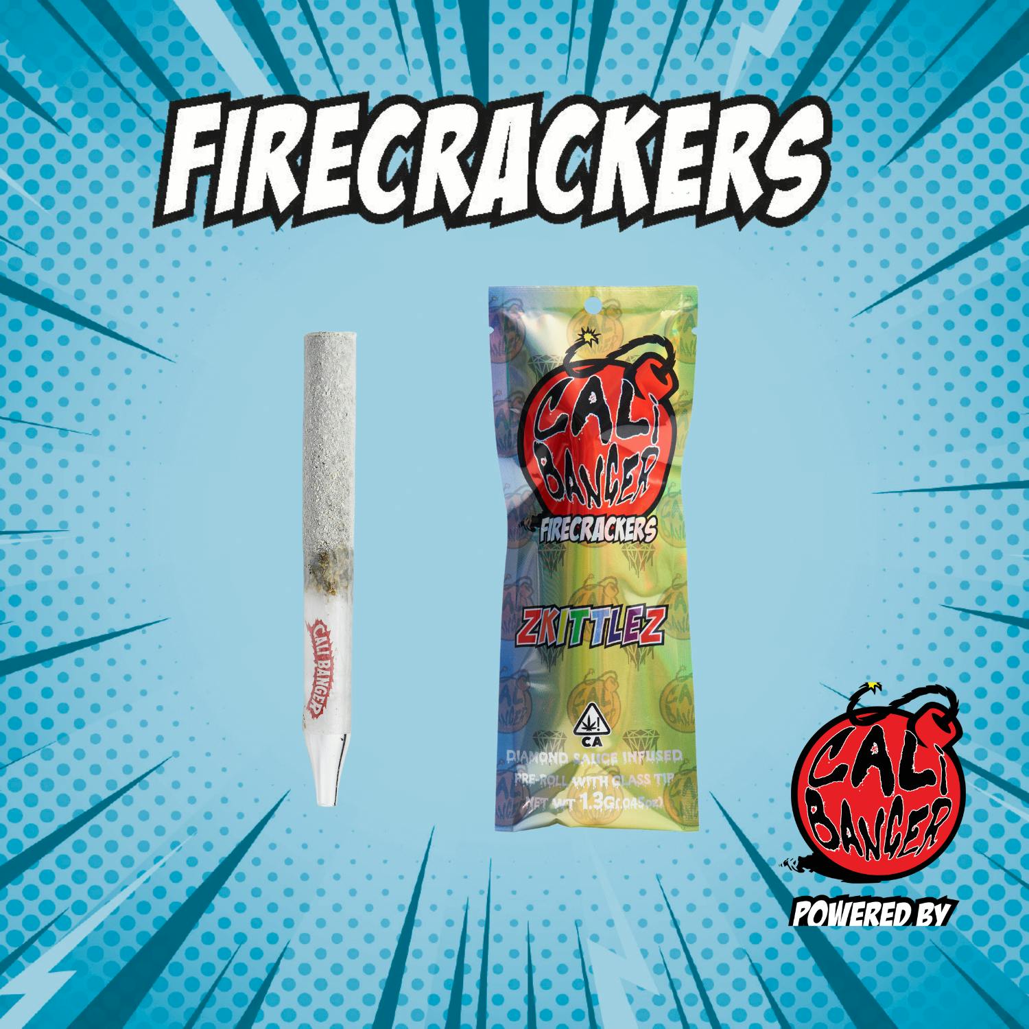 Firecracker by Cali Banger Infused Pre Roll ZKITTLEZ - 1.3 Gr ...