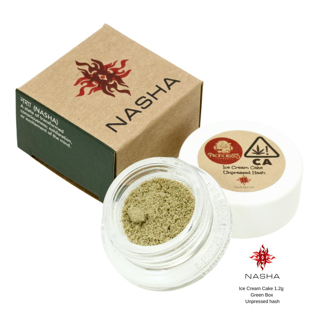 Ice Cream Cake 1.2g Green Unpressed Hash (Pacific Roots) - NASHA