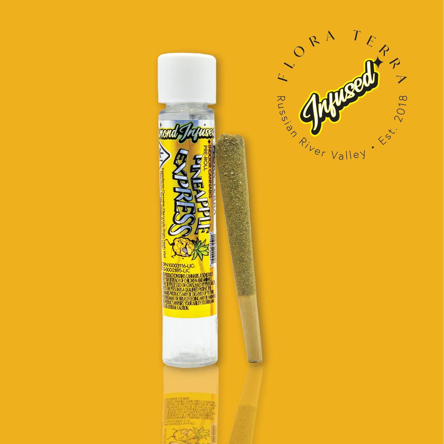 Flora Terra | Pineapple Express | 1.1g Infused Preroll - Flora Terra