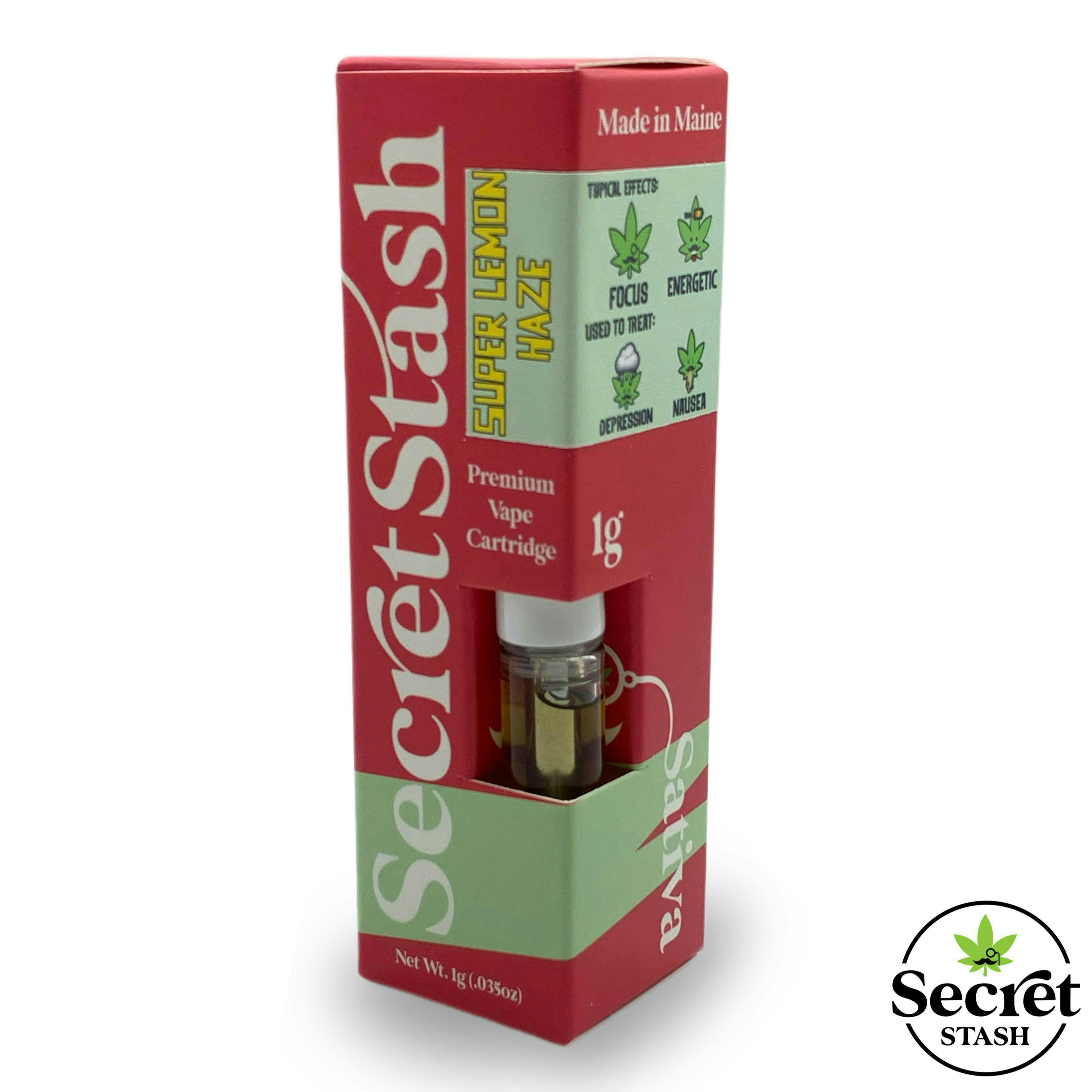 Secret Stash | THC Cart | Sativa | Super Lemon Haze | 1g - Secret Stash