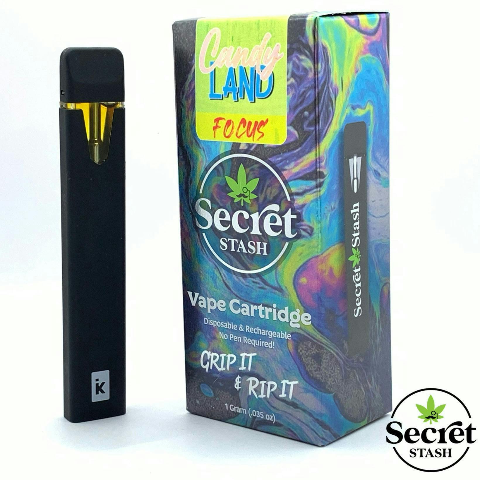 THC Distillate Disposable - Candyland - 1g - Secret Stash
